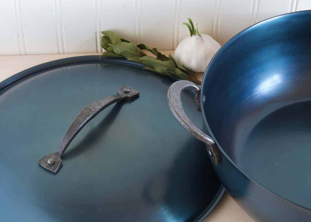 Carbon Steel Chef's Pan with Lid - Hand Forged | Carbon Steel ...
